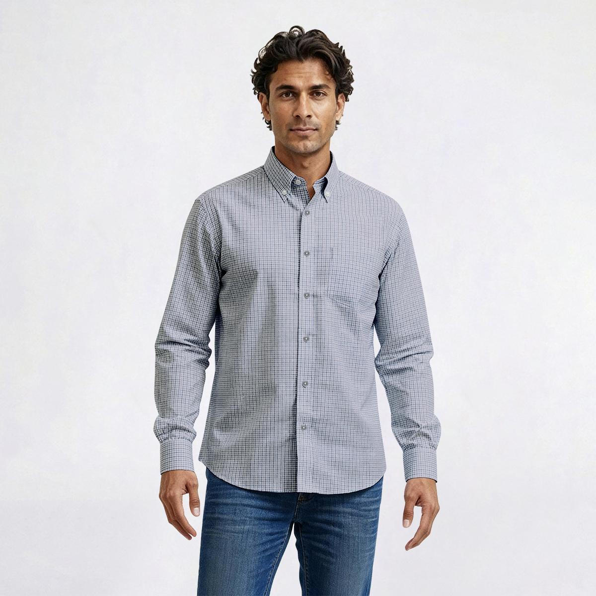 Click here for Mens Preswick & Moore(R) Regular Fit Plaid Dress S... prices